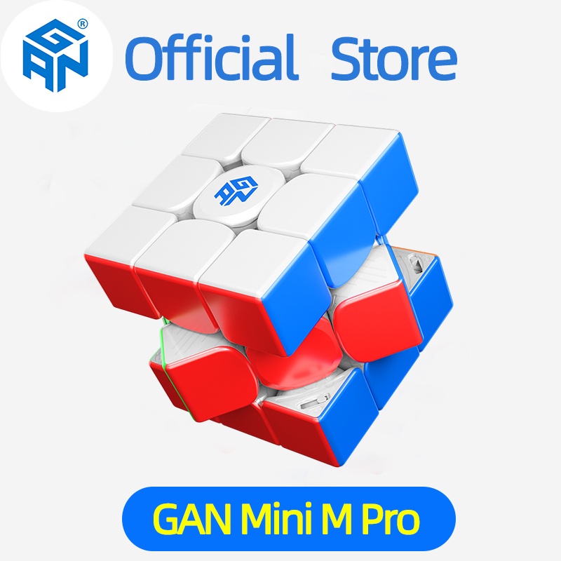 Gan Mini M Pro ลูกบาศก์แม่เหล็ก เคลือบ Uv 3x3x3 ความเร็ว 3x3 ไร้สติกเก ...