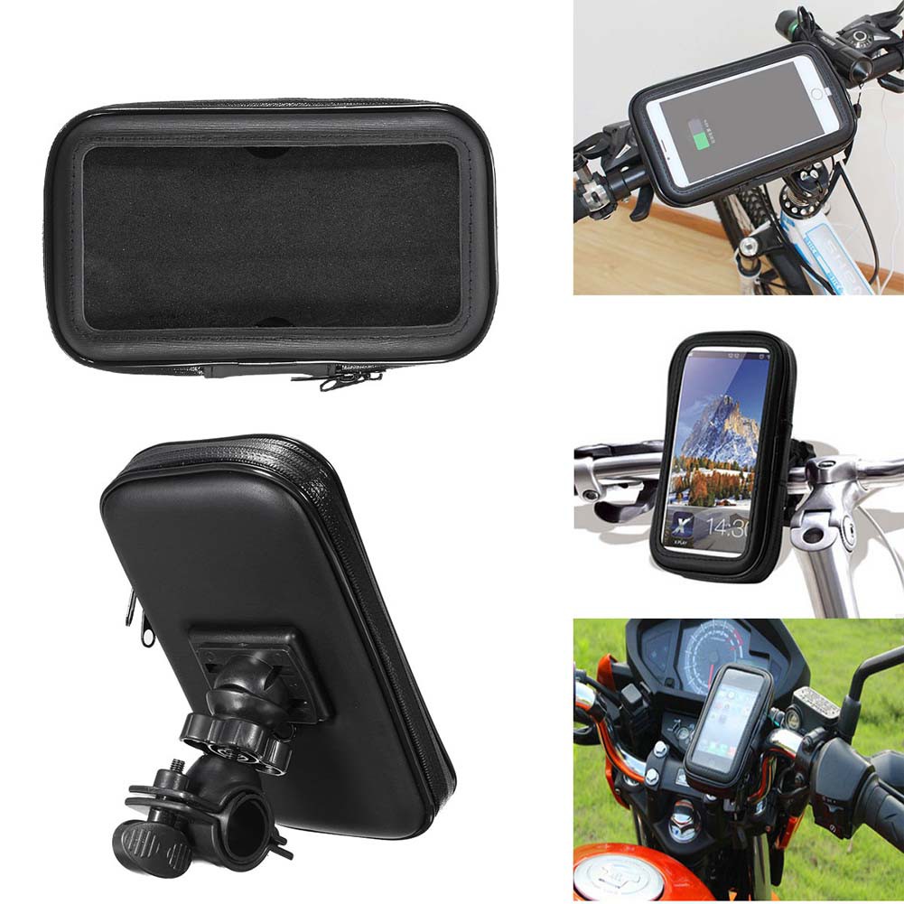 ♙Waterproof-Bag Motorcycle-Handlebar Bracket Mount-Holder Support ...