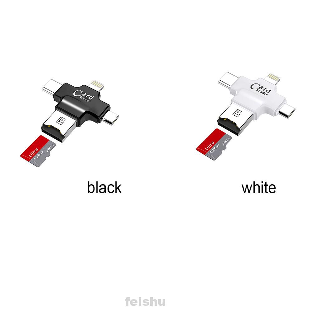 เครื่องอ่านการ์ด 4 In 1 สําหรับ Micro Sd / Tf External Storage Android ...