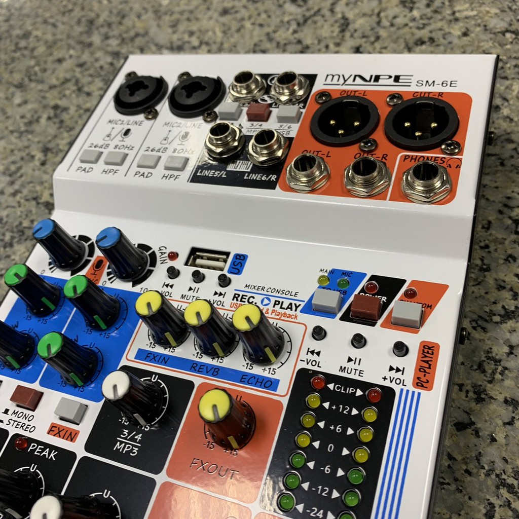 มิกเซอร์ MYNPE SM-6E MIXUSB2.0 - goodsound_studio - ThaiPick
