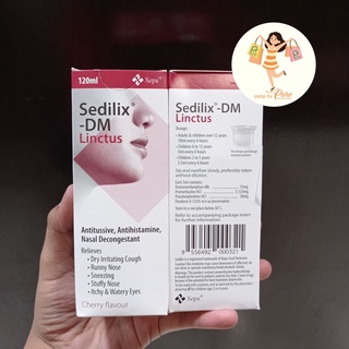 Sedilix DM Linctus น้ําหอมรสเชอร์รี่ 120 มล. | Shopee Thailand