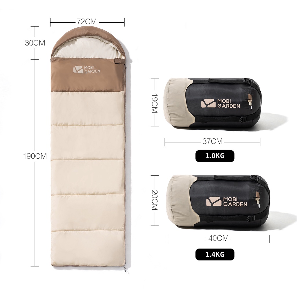 MOBI GARDEN ถุงนอนตั้งแคมป์แบบพกพาเดินทางกลางแจ้งเดินป่ามินิถุงนอนถุง ...