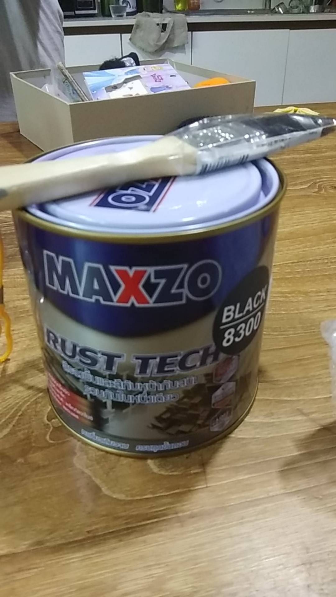 MAXZO Rust Tech สีทาเหล็ก 2 IN 1 สีกันสนิมและสีทับหน้า ในหนึ่งเดียว ...