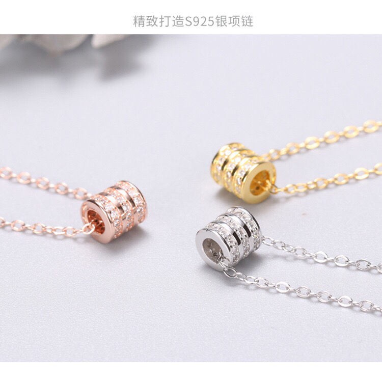 ☁☇ > เงินแท้สุทธิแดงแท้พิเศษ S925 สร้อยคอหญิงเอวเล็ก INS จี้กระดูกไหปลาร้า ทองคำ 18k วัน ...