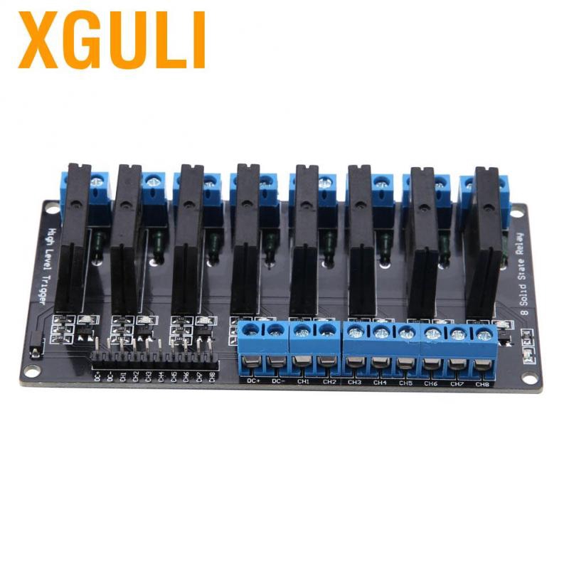 Xguli 5 V 8 Channel Solid State Relay Module with Fuse High Level Trigger 2A - xguli.th - ThaiPick
