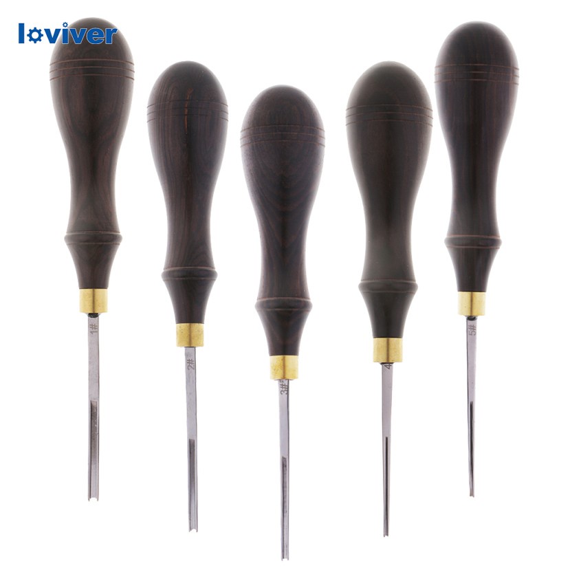 Loviver Leather Craft Edge Skiving Beveler Edge Cutting Tool W/ Wooden ...