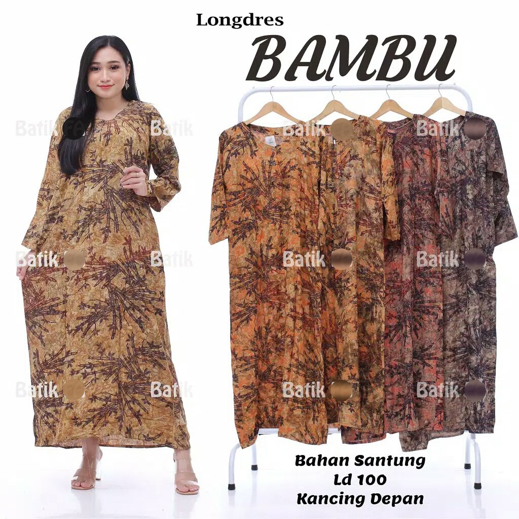 Daster viral ruffles only, busui, ปุ่มด้านหน้า / เก่า 100 / pb 105 ...