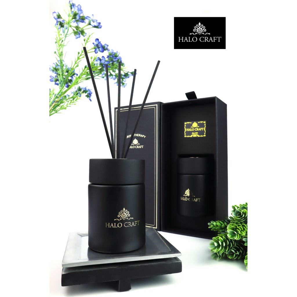 ก้านไม้หอม Halo Craft ขนาด 100 ml ขวดสีดำ - halocraft - ThaiPick