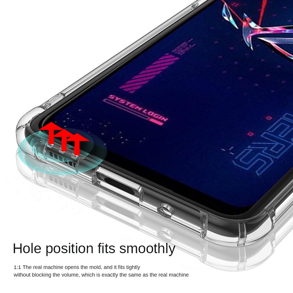 2in1 Tempered Glass Clear Back Cover For Asus ROG Phone 6 Pro Case ...