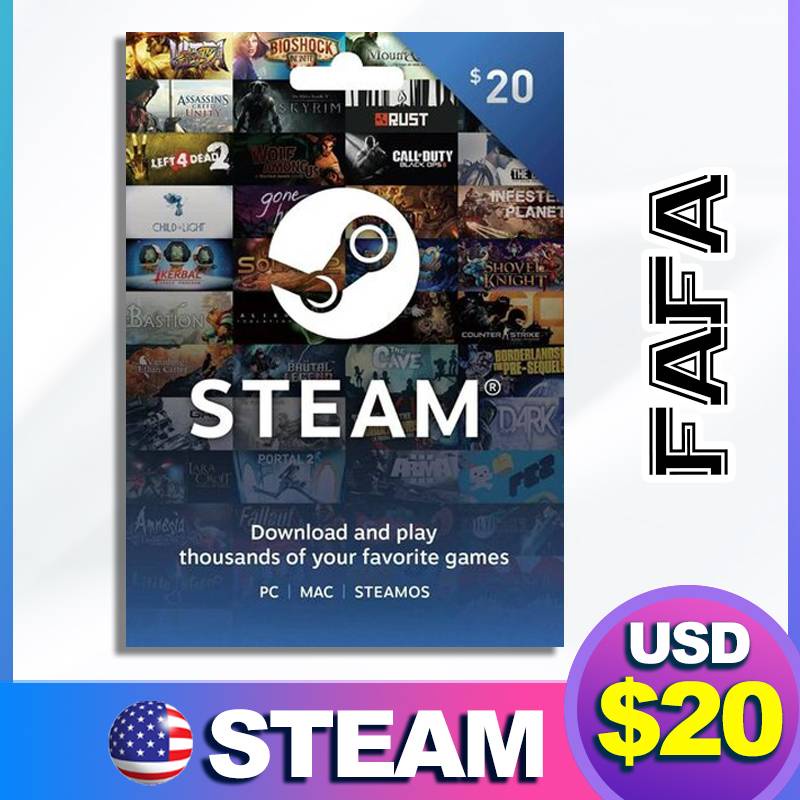 [FAST DELIVERY] Steam Gift Card $20 USD 20 PIN Code | Shopee Thailand
