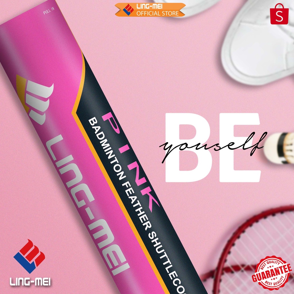 Ling-Mei รุ่น 90 Pro ลูกแบดมินตันหลิงเหม่ย สปีด 75-76 ลูกแบดขนห่านเกรดพรีเมี่ยม (บรรจุ 12 ลูก ...
