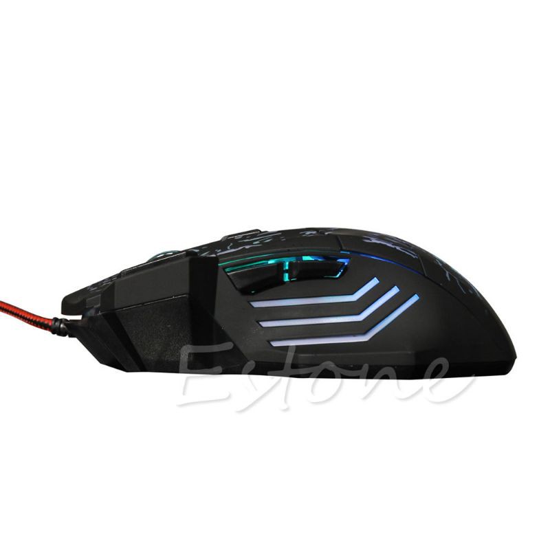 NIKI 5500 DPI 7 Buttons LED Optical USB Wired Gaming Mouse Mice For Pro Gamer New - nikibaby.th ...