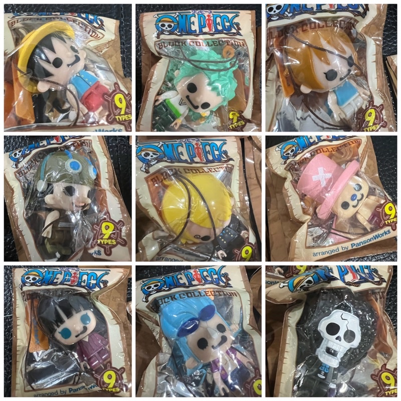 พวงกุญแจ One Piece Block Collection Original มือ 1 ญี่ปุ่นแท้ ครบเซต(9 ...