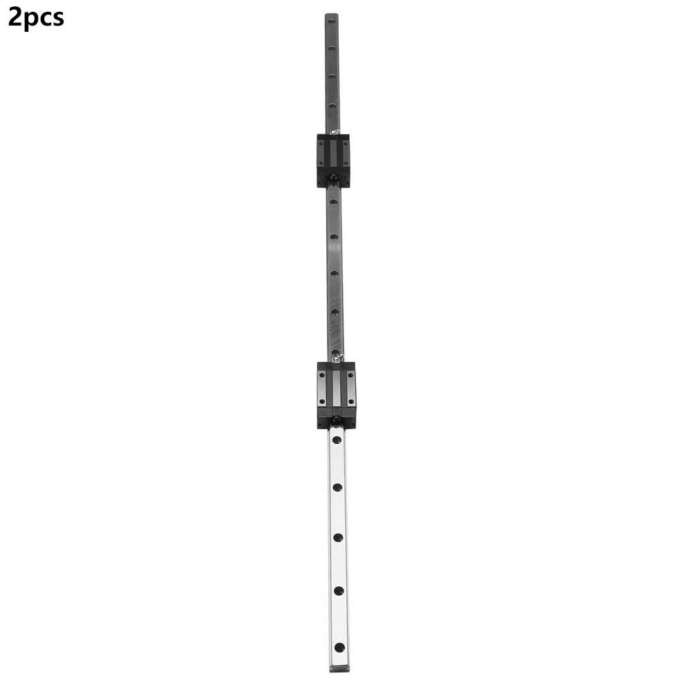 2pcs HGR20 1000mm Linear Guide Rail + 4pcs Carriages Bearing Block ...