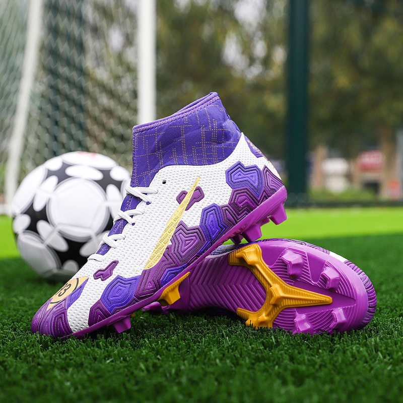 2020 Blue Spike Soccer Boots For Men Colorful Printing Men39s Football ...