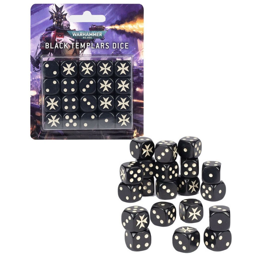 Warhammer 40K Black Templars Dice Set | Shopee Thailand