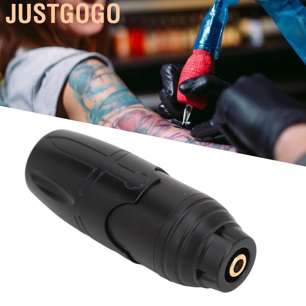 Justgogo Tattoo Short Pen Double Steel Ball Snap Machine Frosted High ...