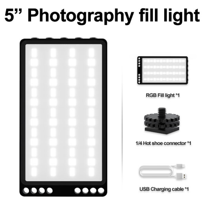 konouyoRechargable RGB Video Light Portable Colorful Background LED ...