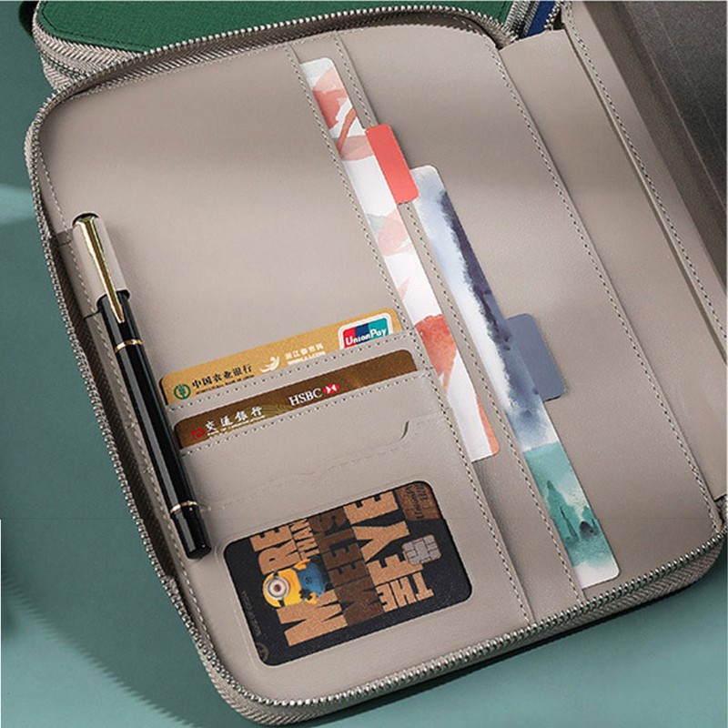 PU Leather Notebook Business Notepad Loose Leaf Binder Spiral Notebook ...