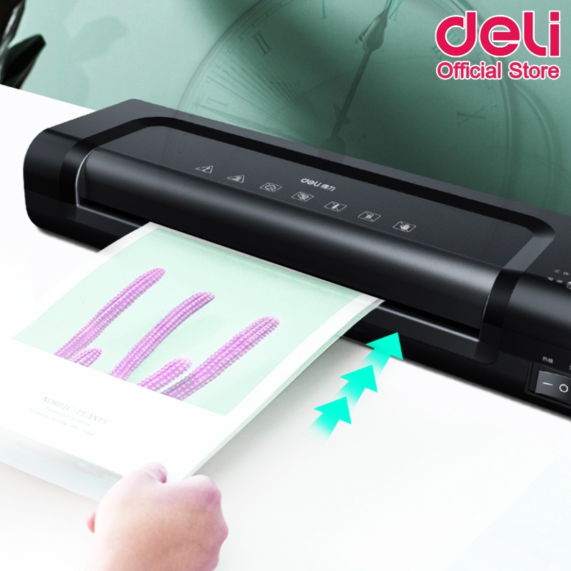 Deli 14375 Laminating Mini A4 เครื่องเคลือบบัตรและเอกสาร ขนาด A4 ของแท้ ...