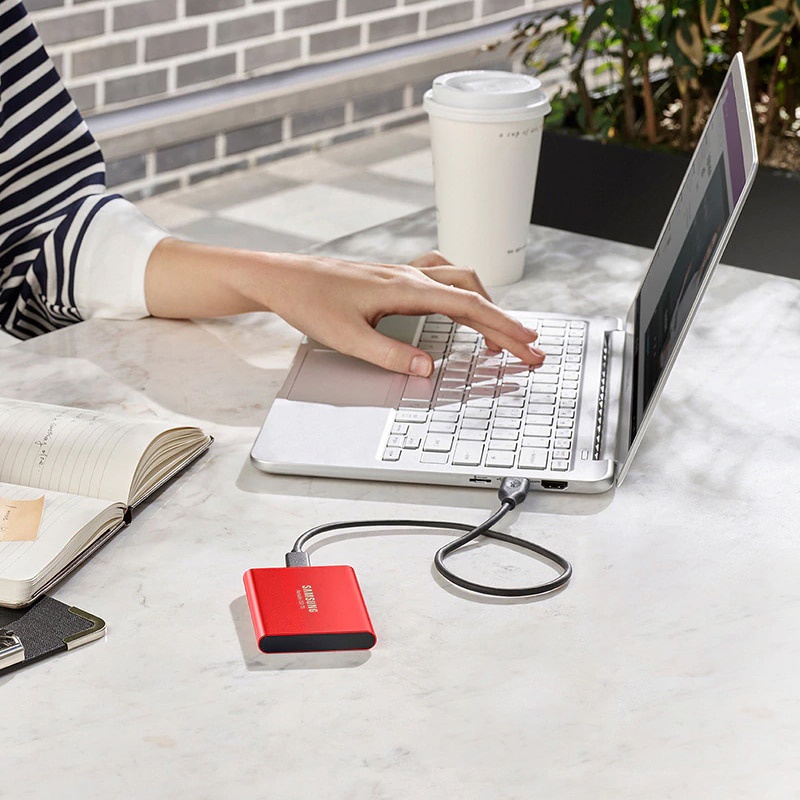 NEW samsung T5 portable SSD 500GB 1TB USB3.1 External Solid State Drives USB 3.1 Gen2 and b ...