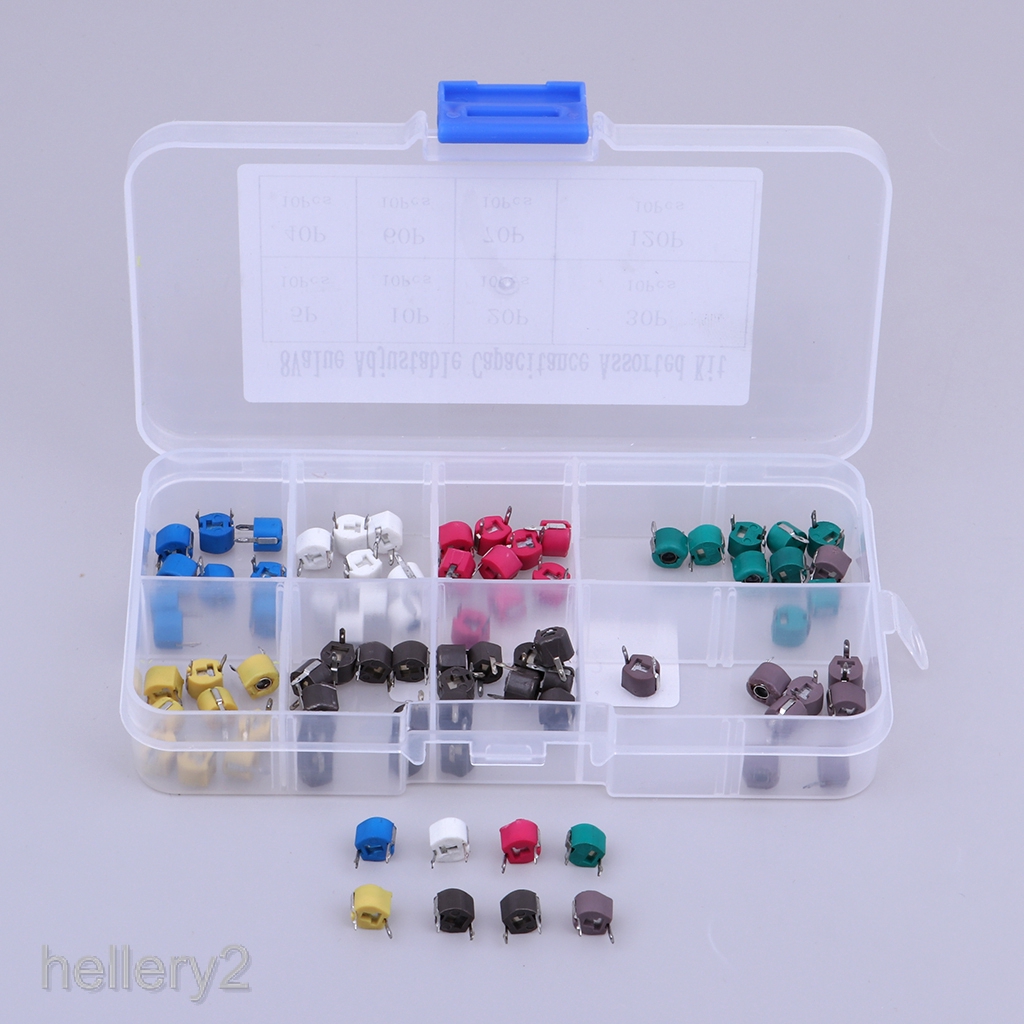 80x Variable 6mm Trimmer Capacitor 5P 10P 20P 30P 40P 60P 70P 120P ...