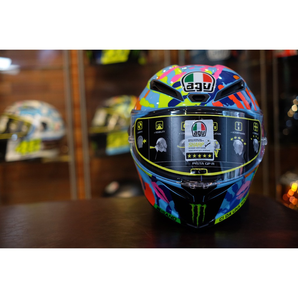 AGV Corsa Misano 2014 Size M (มีลายเซ็นRossi) แถมSP Blacklight Pro bolt ...