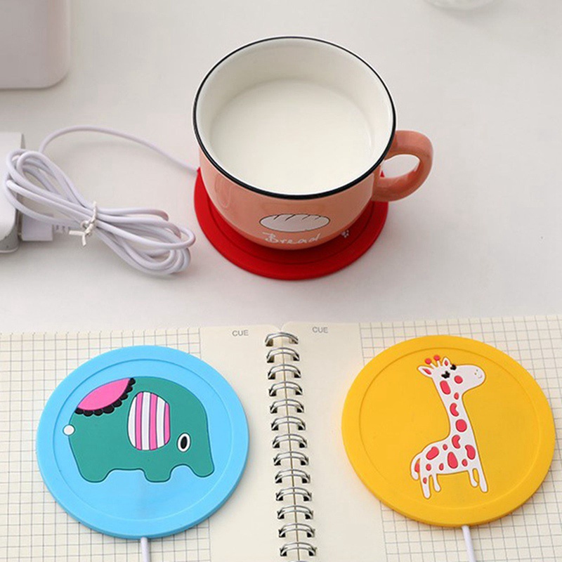 USB heating coaster round thermostatic non-slip water coaster ...