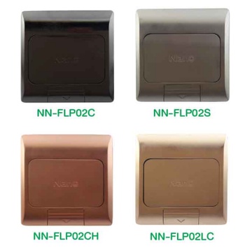 NANO เต้ารับฝังพื้น (Pop-up floor socket)รุ่น NN-FLP02C สีดำ NN-FLP02S สีเงิน NN-FLP02CH สี ...