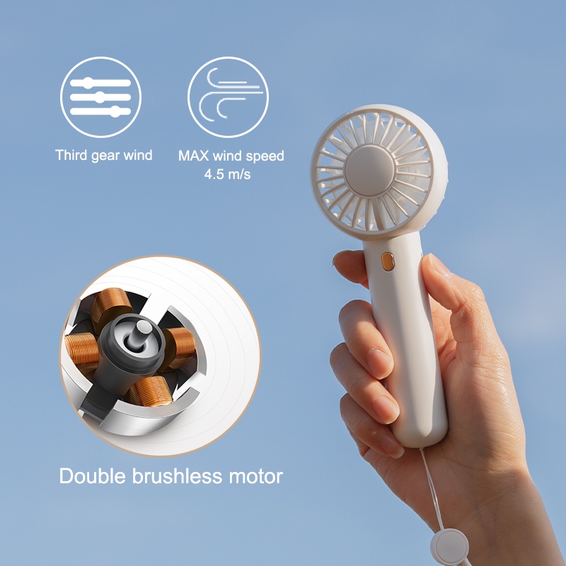 Portable Fan Usb Rechargeable Mini Electric Charging Fan 1500mAh ...
