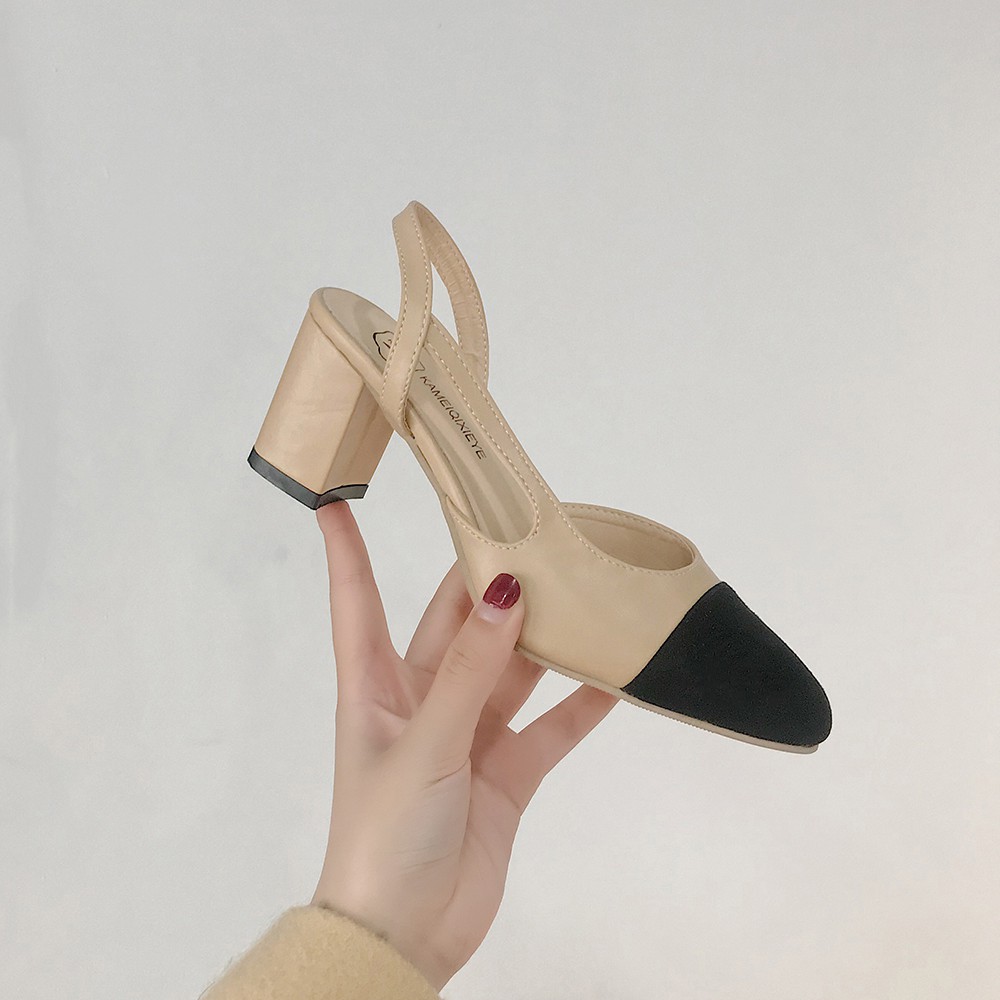 Crocs Veblen hole shoes female ins tide Baotou thick-soled beach shoes ...