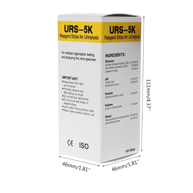 เครื่องวัดระดับน้ำตาลในเลือด100Pcs URS-2K URS-5KURS-1G Glucose pH ...