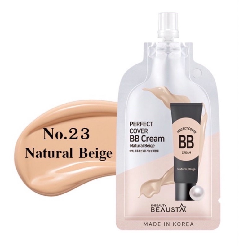 BEAUSTA Perfect Cover BB Cream 10 ml. บิวสตา บีบี ครีม ปกปิดริ้วรอย (1 ...