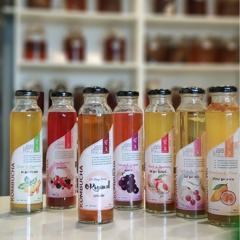KOMBUCHA คอมบูฉะ ชาหมักโปรไบโอติกส์ จาก Kombucha Bar by A Matter 300ml ...