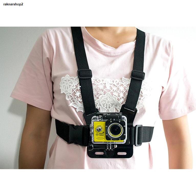 จัดส่งจากประเทศไทยﺴสายคาดอกพร้อมอุปกรณ์ GoPro Chest Strap Belt Body ...