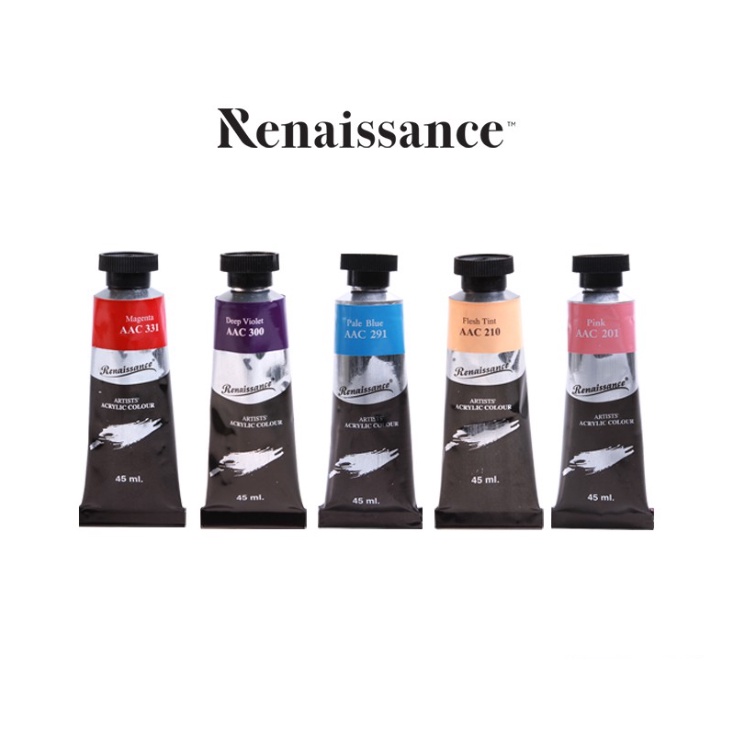 Acrylic color Renaissance สีอะคริลิค เรนาซองซ์ 45 มล. จำนวน 1 หลอด ...