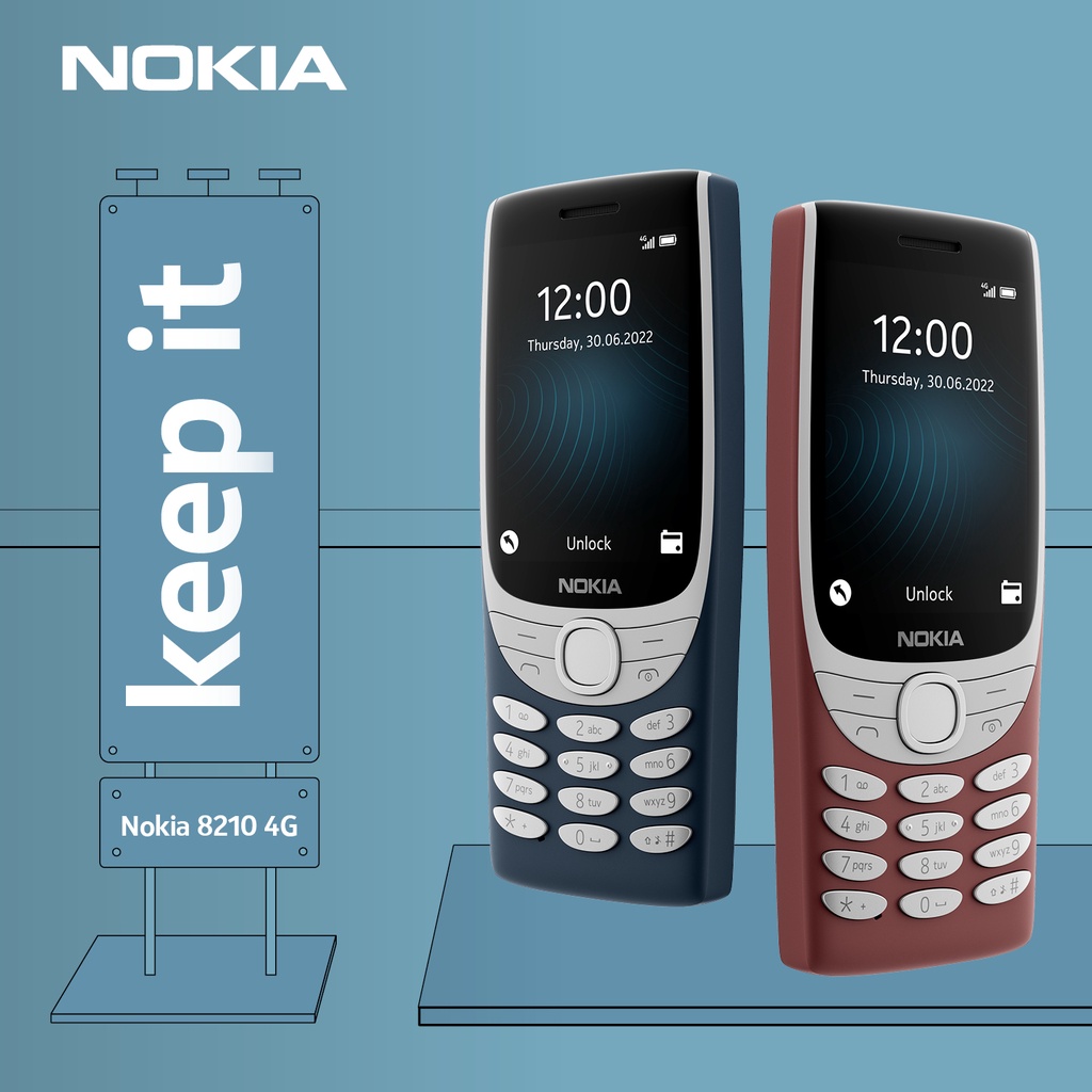 Nokia 8210 รองรับ 4G (128MB + 48MB) หน้าจอ 2.8นิ้ว เครื่องศูนย์ไทยมีรับ ...