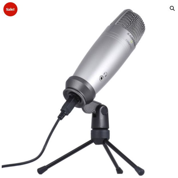 SAMSON C01U PRO USB Contenser Microphone คุณภาพดี ครบชุด พร้อม Shock ...