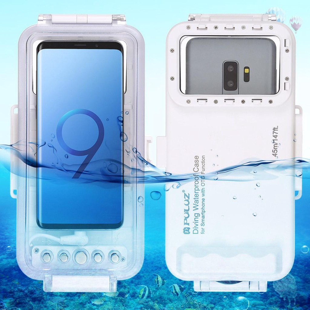 PULUZ Summer 45m Android Universal Underwater Waterproof Diving Housing ...