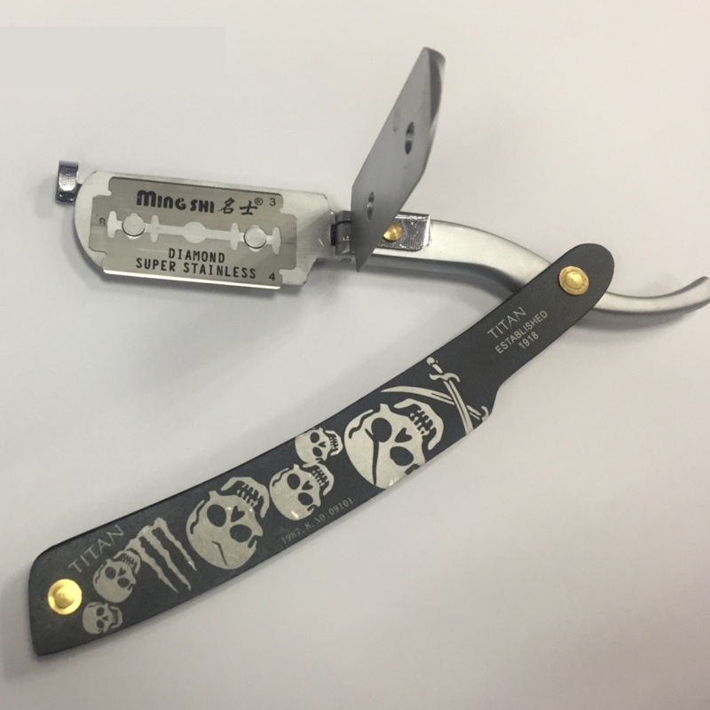 Straight Razor bright silver Polish Men39s Straight Shaving Razor ...