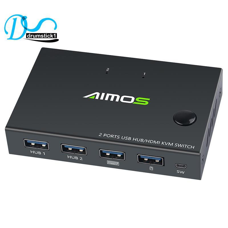 20214K USB HDMI KVM Switch Box Video Display USB Switch Splitter DRP ...