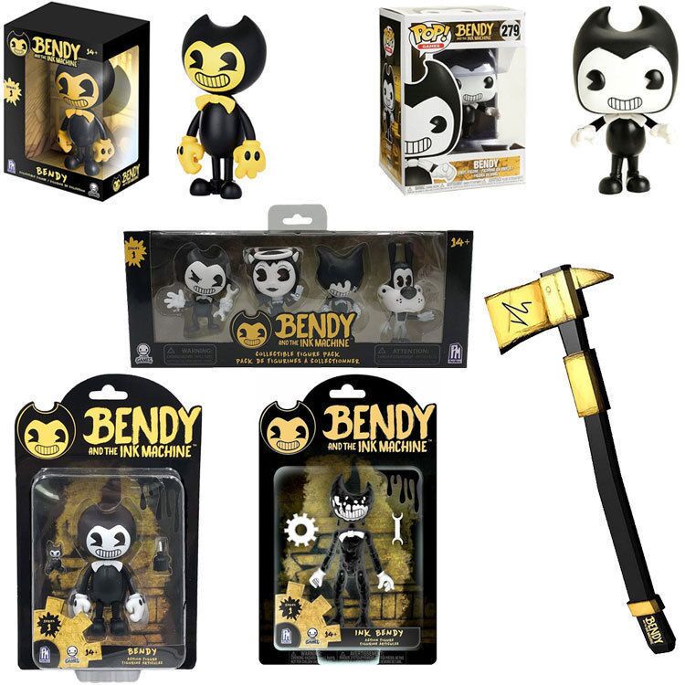 NEW Bendy Horror Game Cartoon Toy Action PVC Anime Figure Collection ...