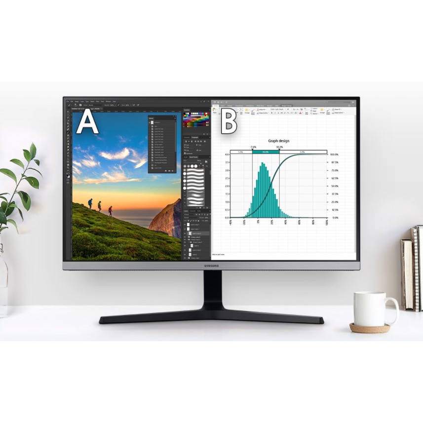 Samsung monitor 28" UR55 UHD 4K Monitor (IPS, HDMI, DP) 4K 60Hz - proof ...