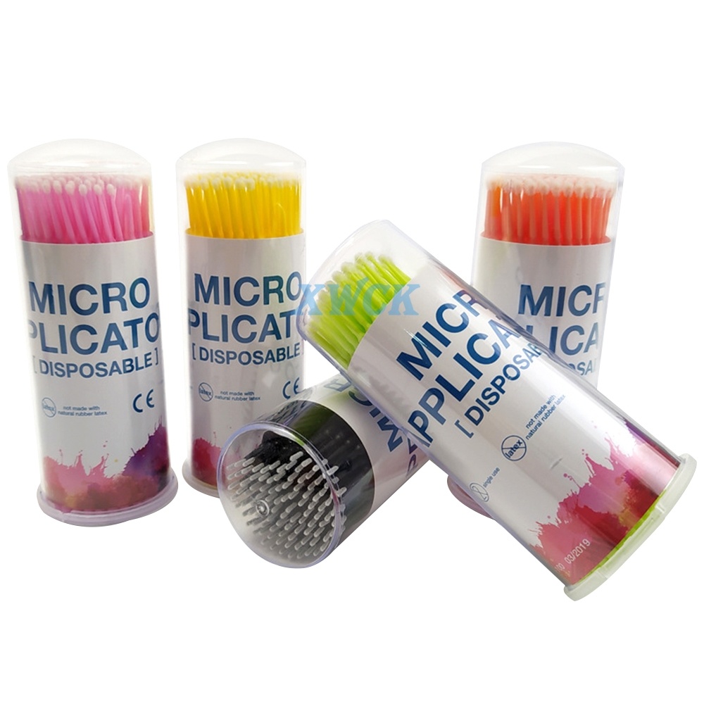 100PCSBottle Dental Disposable Micro Applicators Brushes Dental Brush ...