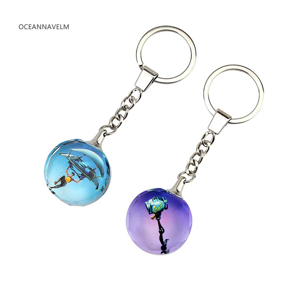 ♀OA Stylish Fortnite Octagon Pendant Unisex Key Ring Hanging Decor Gift ...