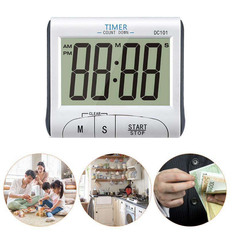 เครื่องจับเวลาถอยหลัง พร้อมนาฬิกา รุ่น DC101 Digital Kitchen Timer Countdown Timer - kk_smart ...