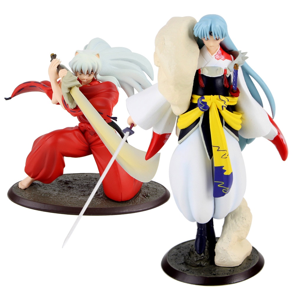18-23cm Anime Inuyasha Action Figure Inuyasha Sesshoumaru Dog Demon ...