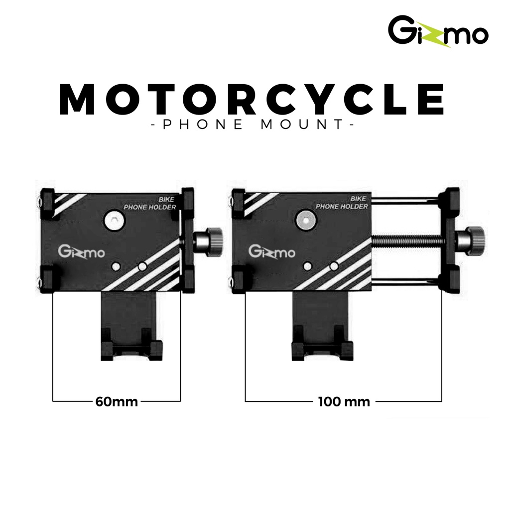 Gizmo รุ่น GH-038 ที่วางโทรศัพท์มอเตอร์ไซค์ ติดบริเวณแฮนด์บาร์ ที่จับมือถือมอไซค์ ประกัน 1 ปี ...