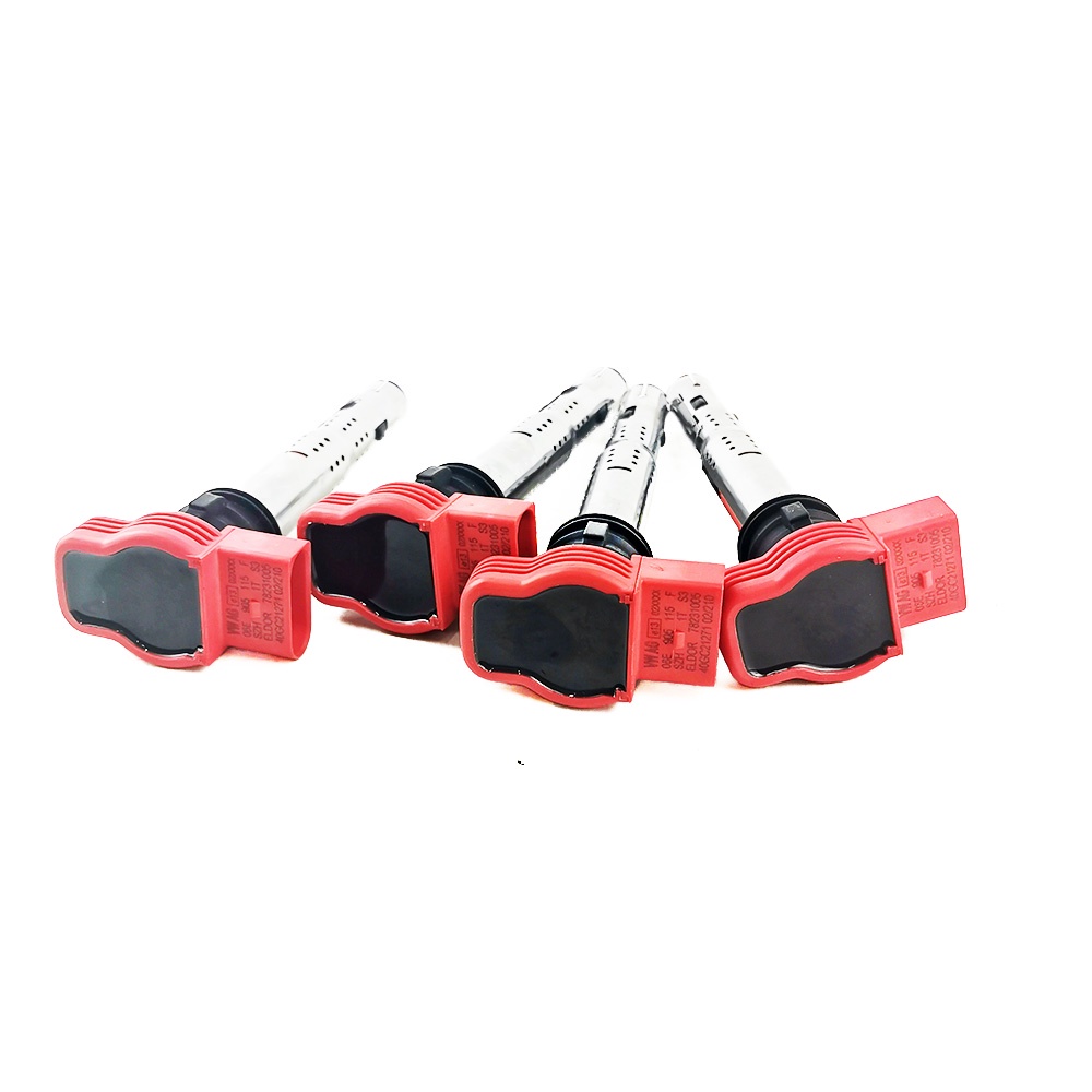 4pcs IGNITION COIL สำหรับ Displacement 2.4 2.7 3.0 3.2 Audi Q7 Q5 R8 ...