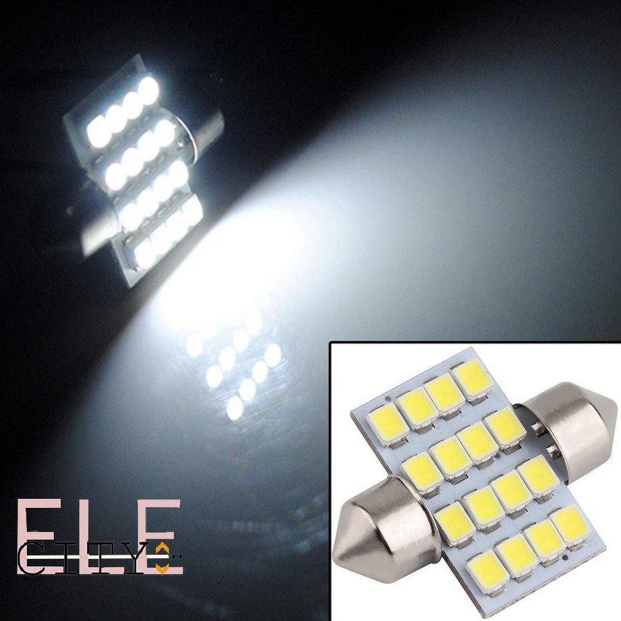 ( Cod ) หลอดไฟ 16 Smd Led 1210 31 มม . สําหรับตกแต่งภายในรถยนต์ ...